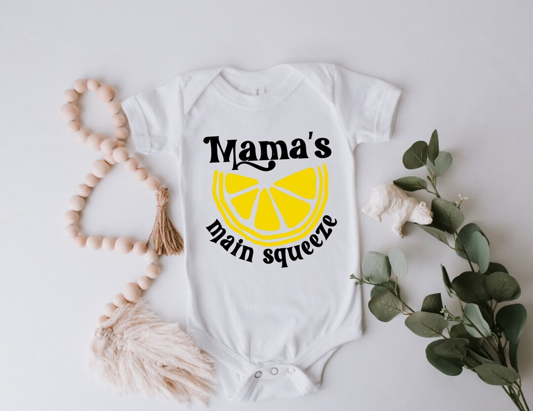 Mama's Main Squeeze Baby Outfit, Lemon Baby Shower Gift for New Mom ...