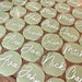 Painted Acrylic Name Plates, Personalized Circle Wedding Place Cards ...