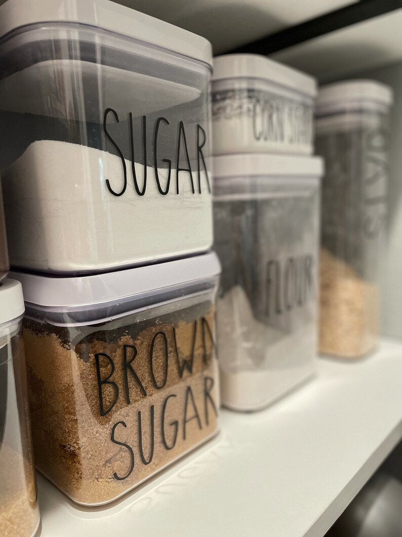 Custom Pantry Labels Food Canister Stickers Baking Container - Etsy