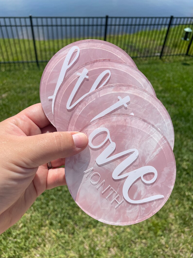 Personalized Baby Milestone Discs Monthly Milestone Markers - Etsy