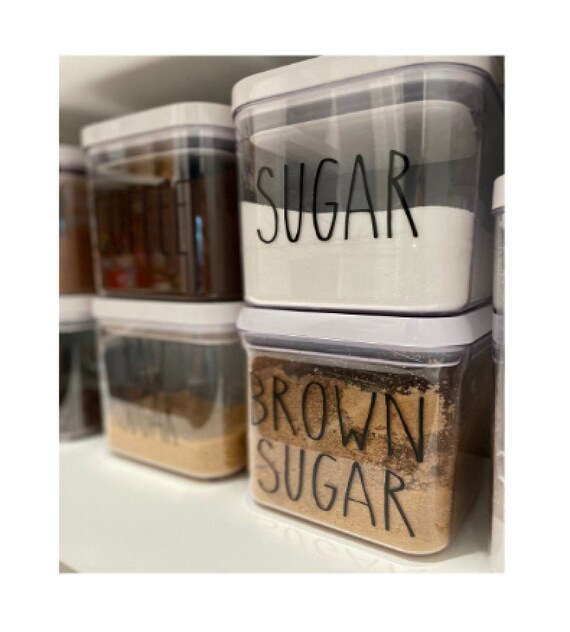 Custom Pantry Labels Food Canister Stickers Baking Container - Etsy