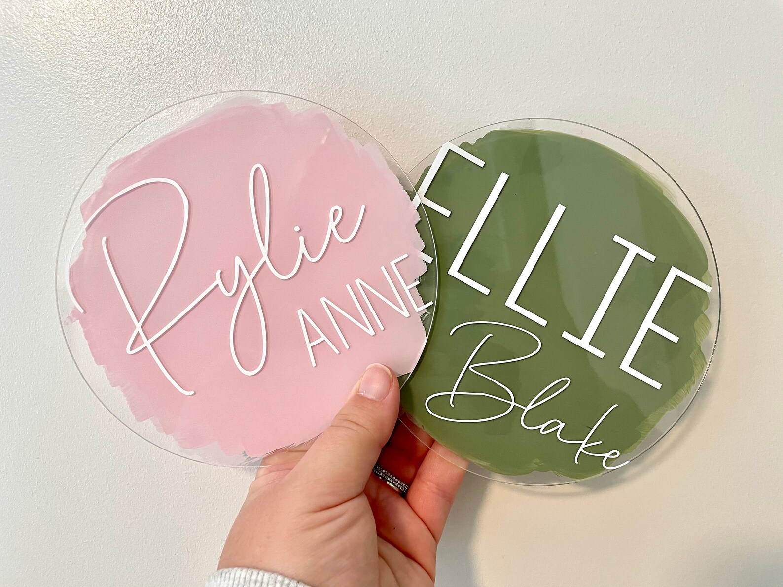 Acrylic Birth Announcement Sign Infant Name Announcement - Etsy
