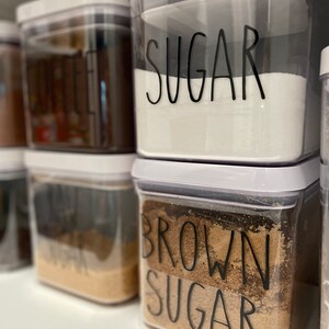 Custom Pantry Labels, Food Canister Stickers, Baking Container Labels ...