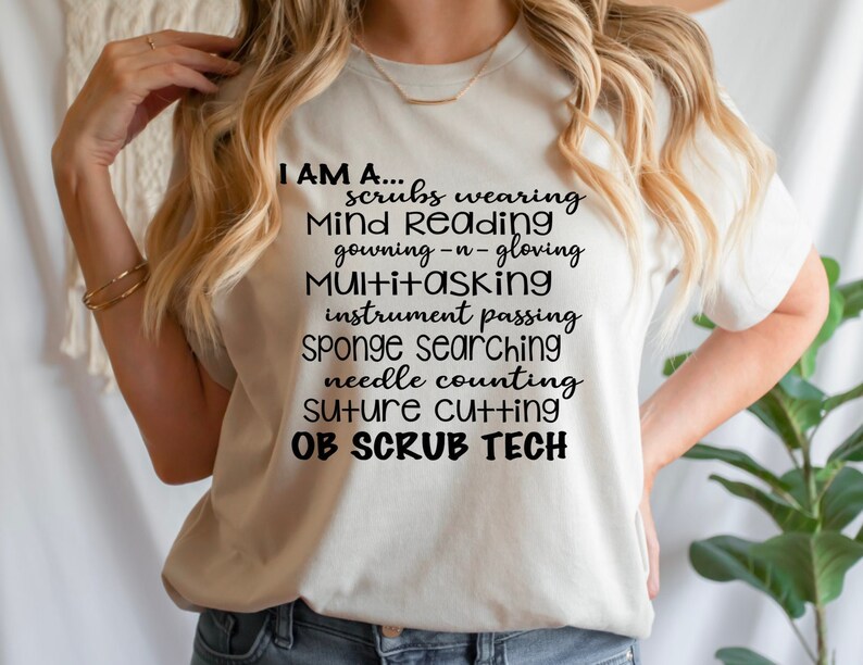 OB Scrub Tech Shirt Nursing Shirts Scrub Tech Gifts Labor - Etsy