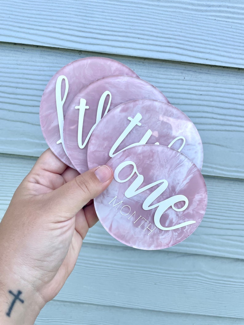 Personalized Baby Milestone Discs Monthly Milestone Markers - Etsy