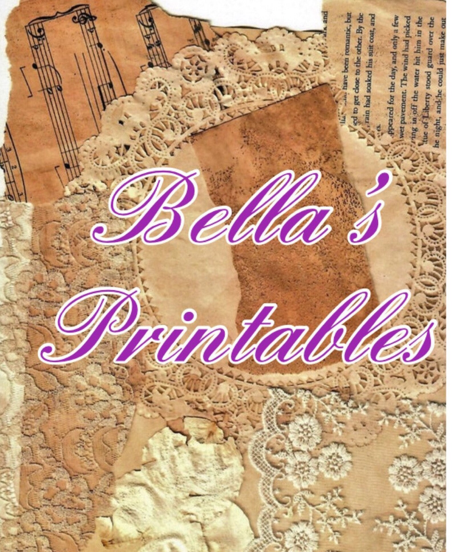 Collage Paper PRINTABLE Download - Etsy