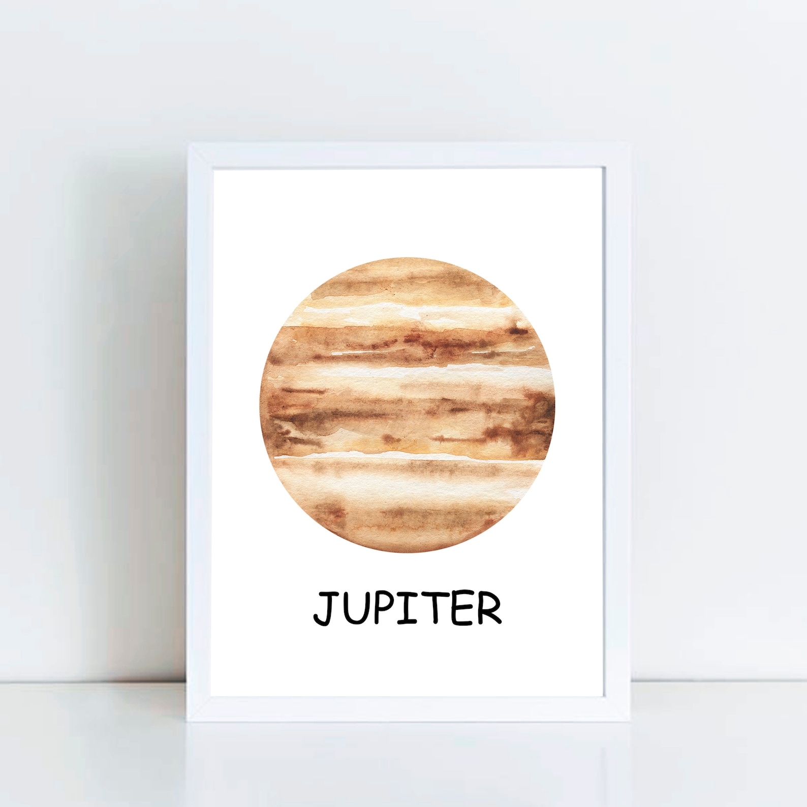 Jupiter planet print Planet poster for kids Space print | Etsy