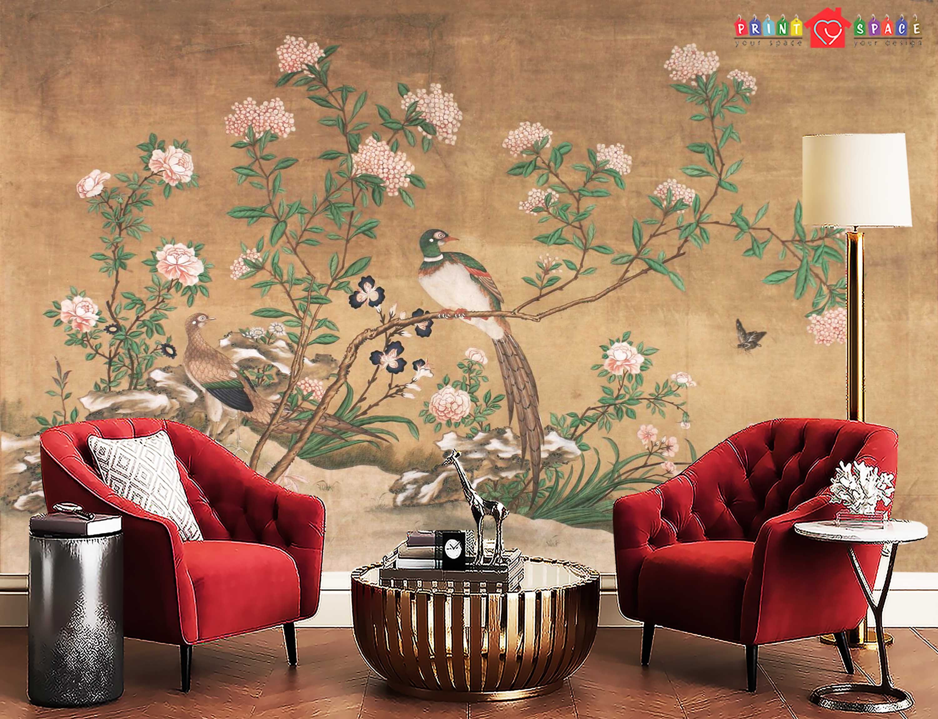Bird And Branch End Table