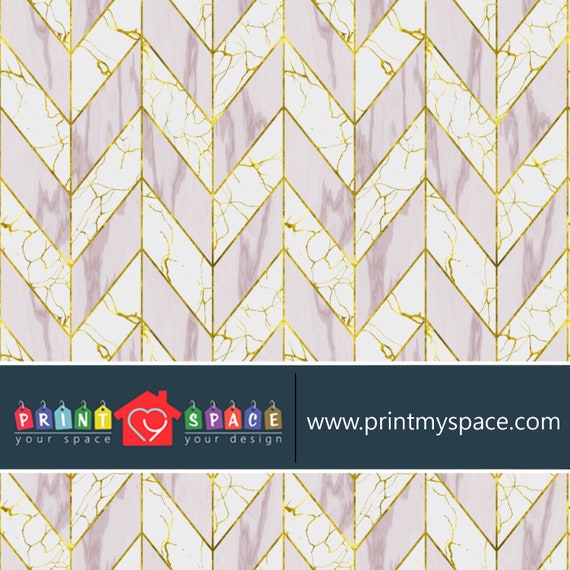 Pink And Gold Chevron Wallpaper
