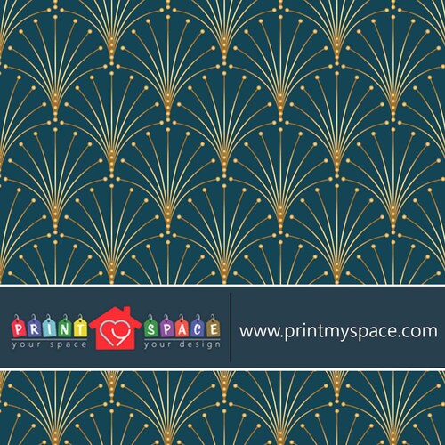 Green Gold Geometric Art Deco Wallpaper Traditional Non Woven - Etsy Green Gold Geometric Art Deco Wallpaper Traditional Non Woven - Etsy