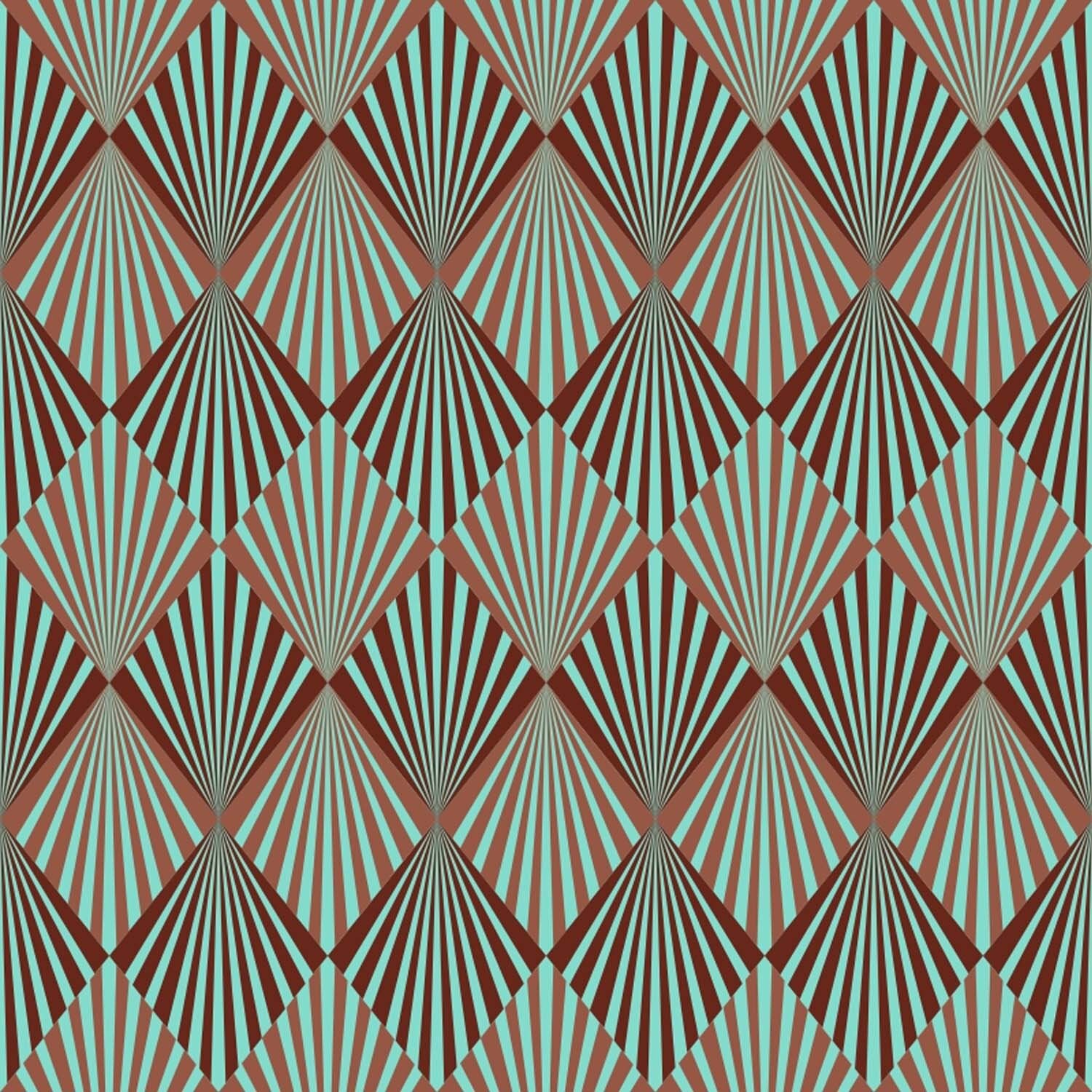 Abstract Geometric Art Deco Wallpaper Removable Peel and Stick | Etsy