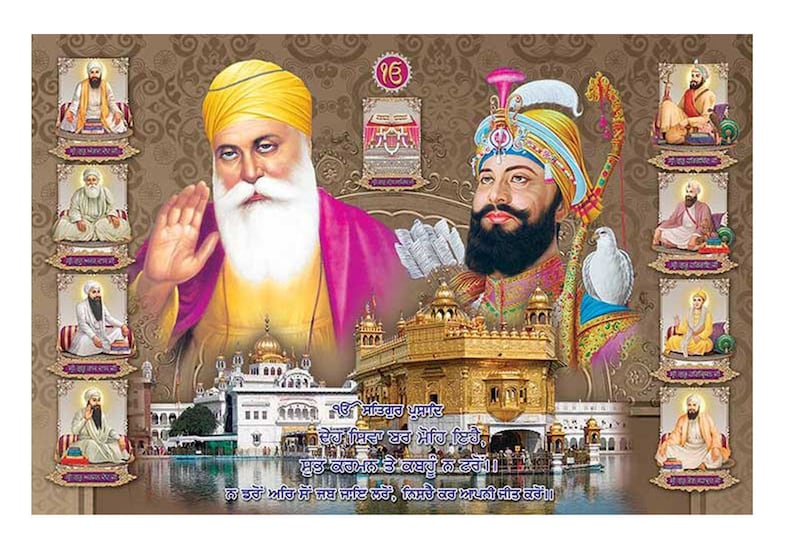 Ten Sikh Gurus Golden Temple Canvas Art Canvas Wall Art - Etsy
