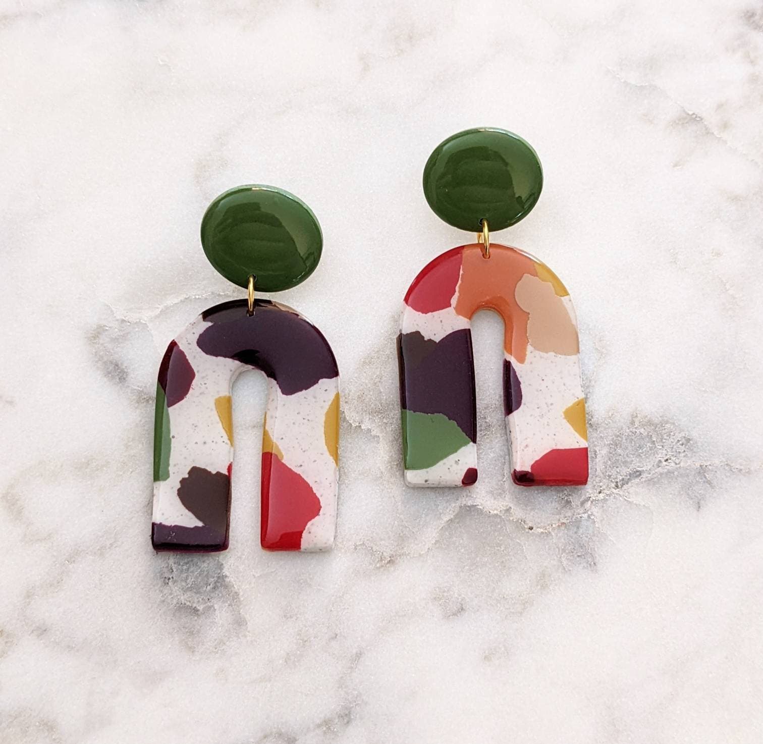 Cornucopia - Handmade Polymer Clay Earrings - Etsy