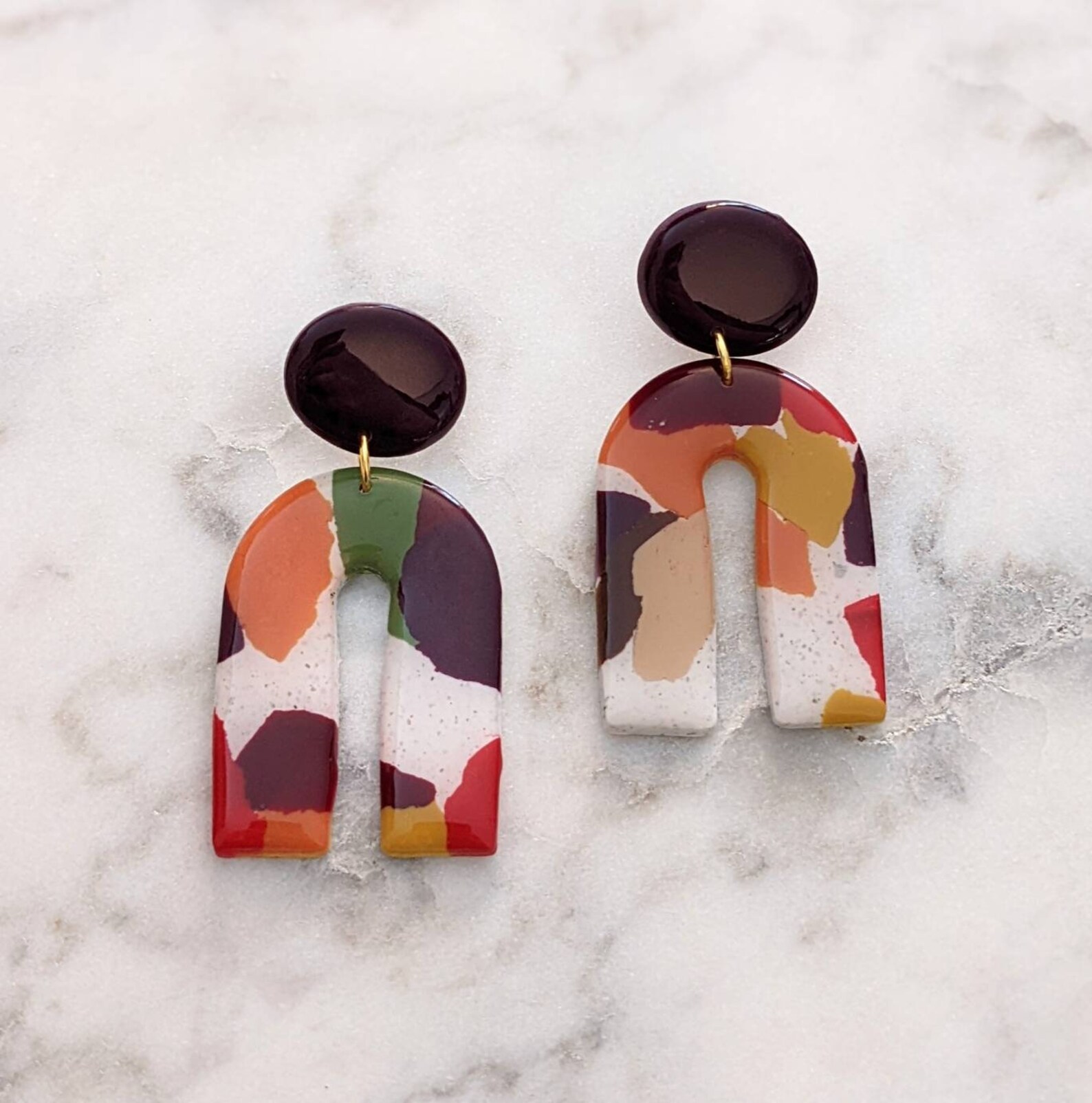 Cornucopia - Handmade Polymer Clay Earrings - Etsy