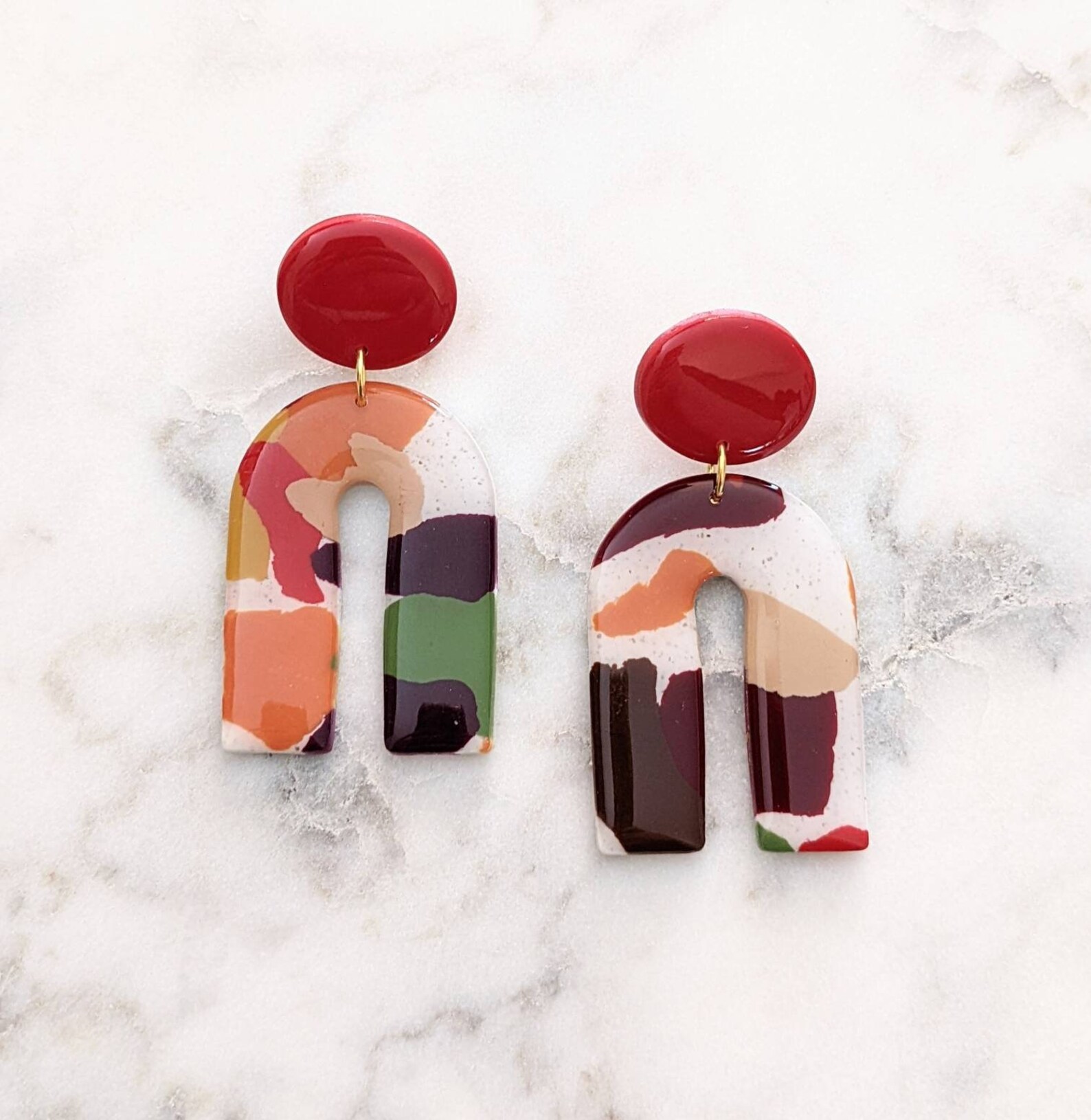 Cornucopia - Handmade Polymer Clay Earrings - Etsy