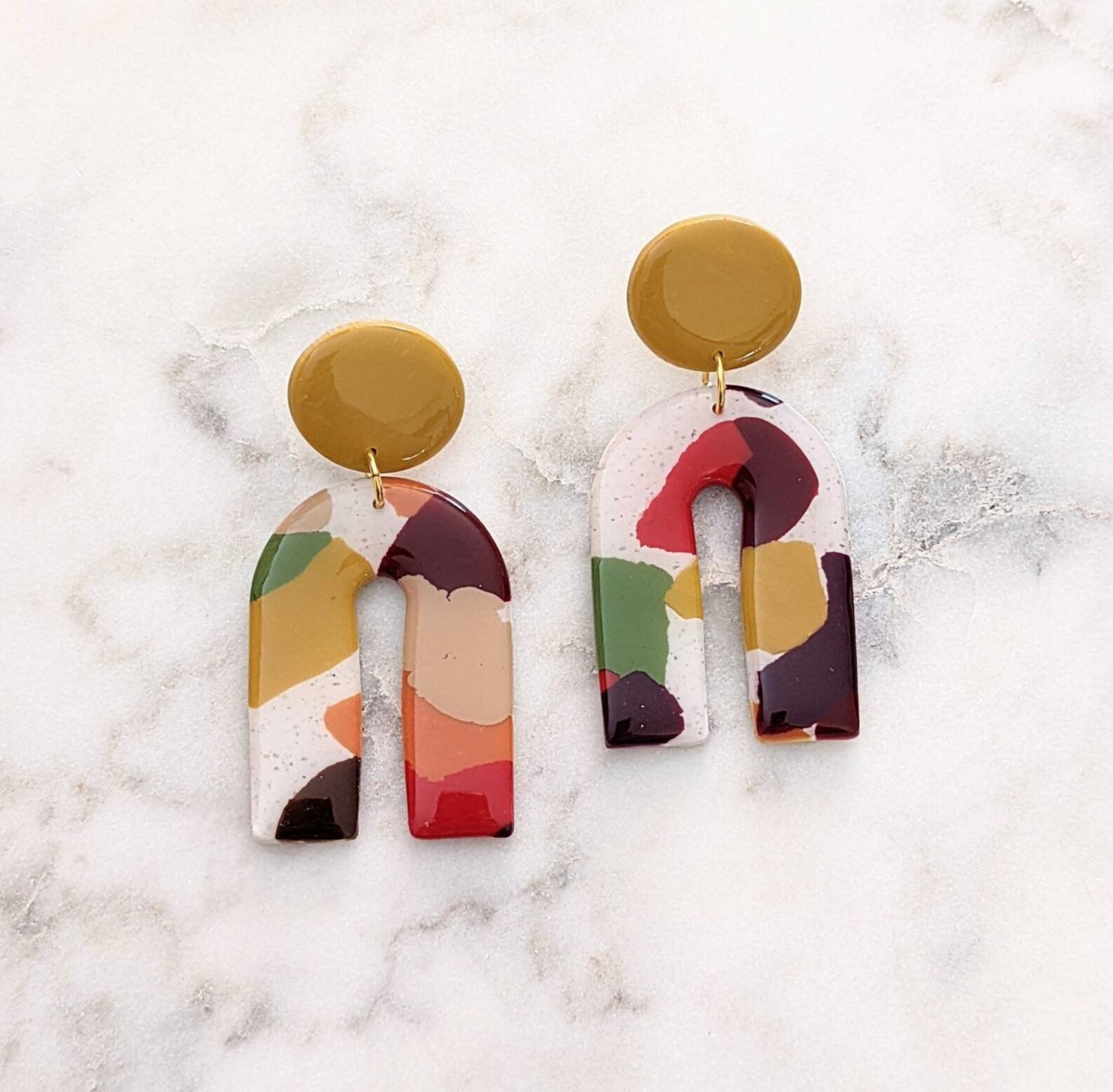 Cornucopia - Handmade Polymer Clay Earrings - Etsy