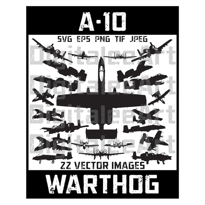 A10 Warthog Svg - Etsy