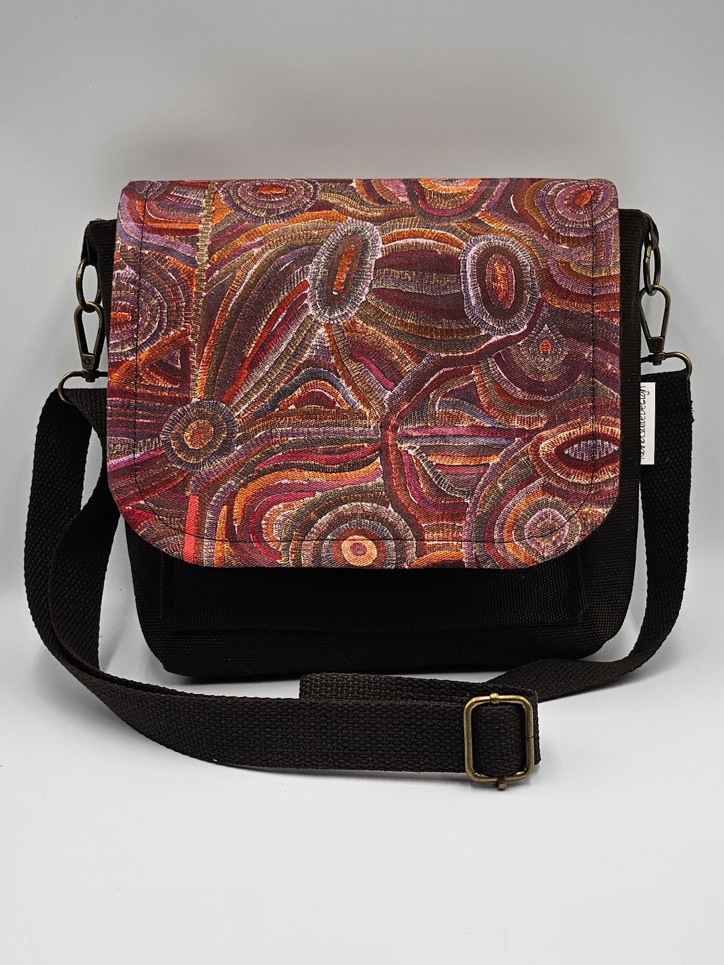 Cross Body Australian Aboriginal Design Fabric. - Etsy