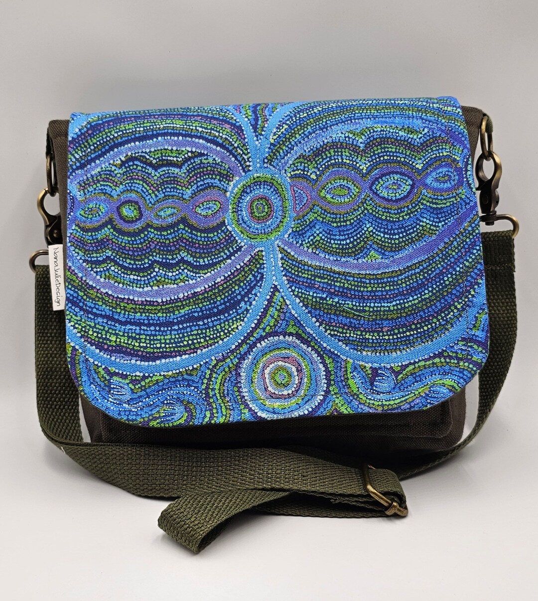 Cross Body Australian Aboriginal Design Fabric. - Etsy