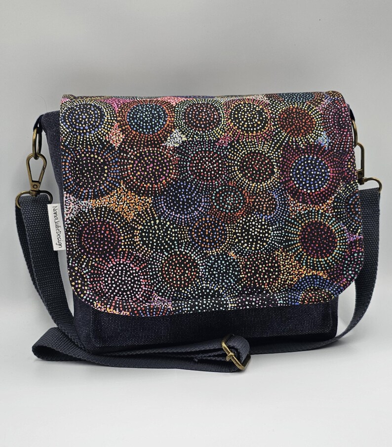 Cross Body Australian Aboriginal Design Fabric. - Etsy Australia