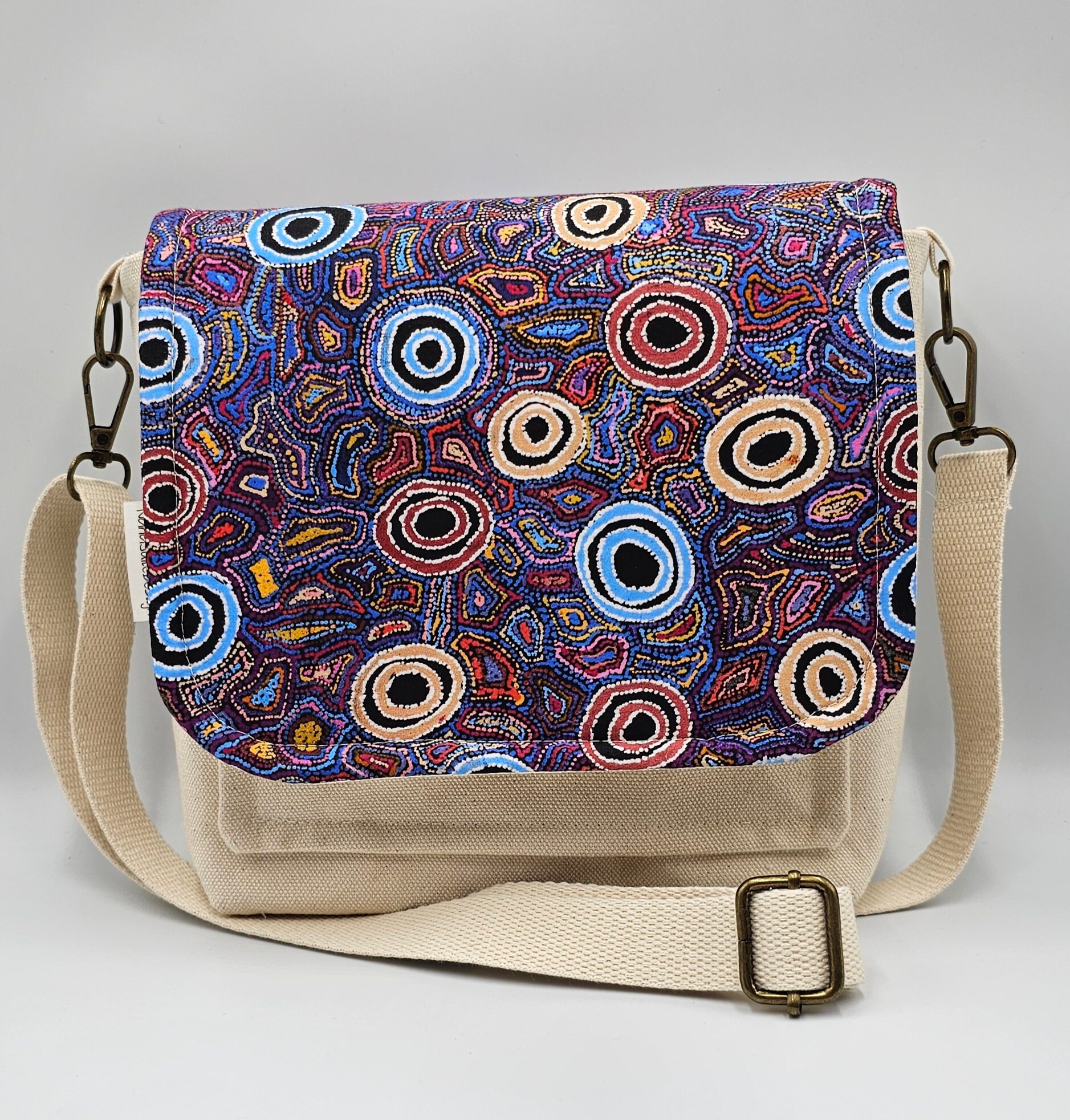 Cross Body Australian Aboriginal Design Fabric. - Etsy