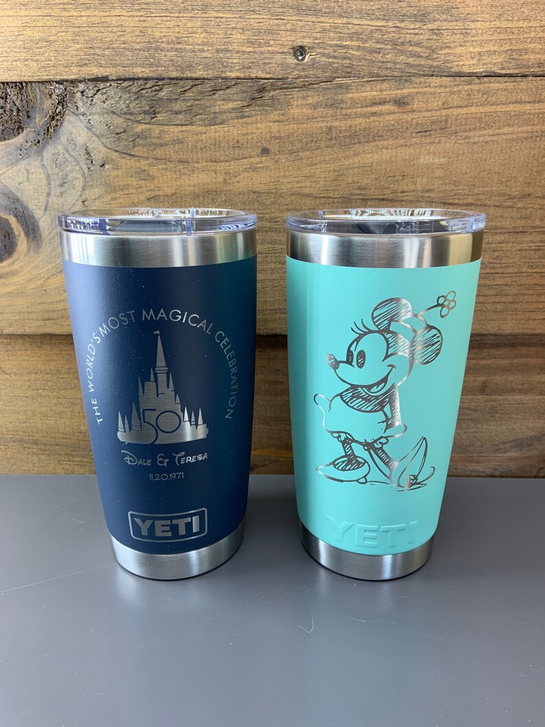 Disney YETI Personalized 20 Oz YETI Tinkerbell Goofy - Etsy