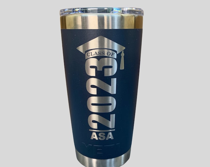 Grad YETI, Personalized 20 Oz YETI, 2020 Grad, Graduation, Class of ...