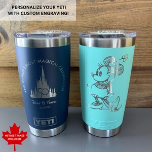 Disney YETI, Personalized 20 Oz YETI, Tinkerbell, Goofy, Frozen, Olaf ...