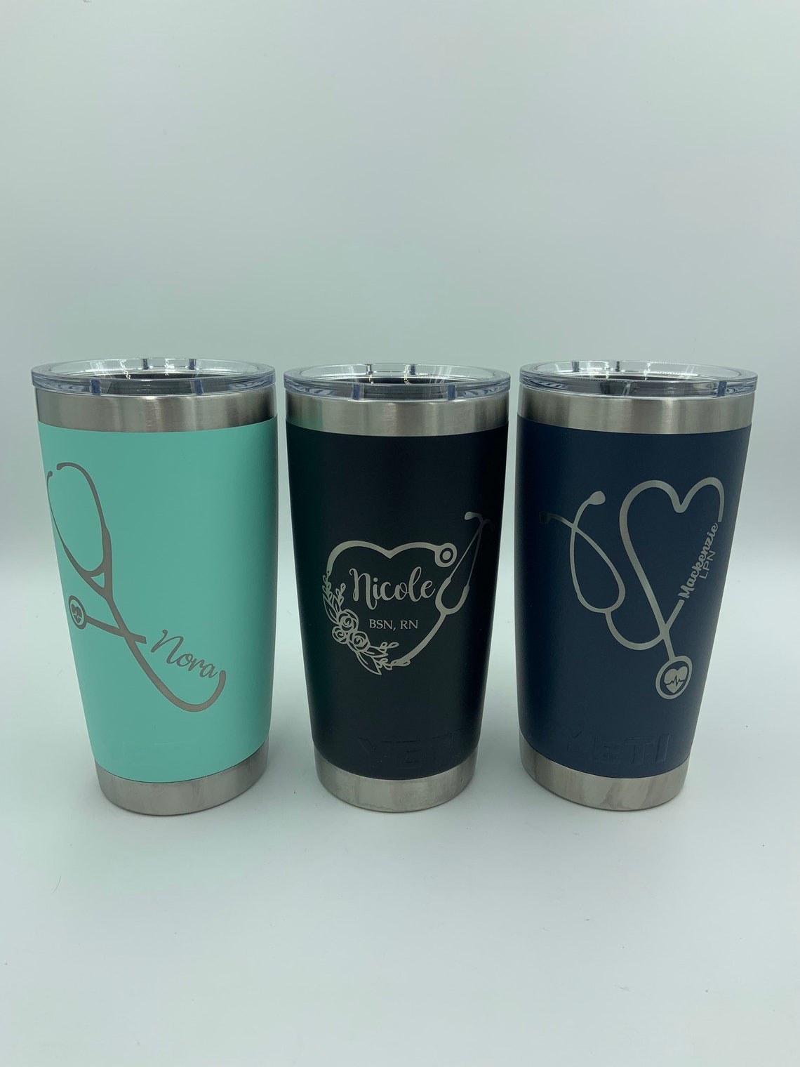 Nurse YETI Personalized 20 Oz YETI Custom Stainless Steel | Etsy