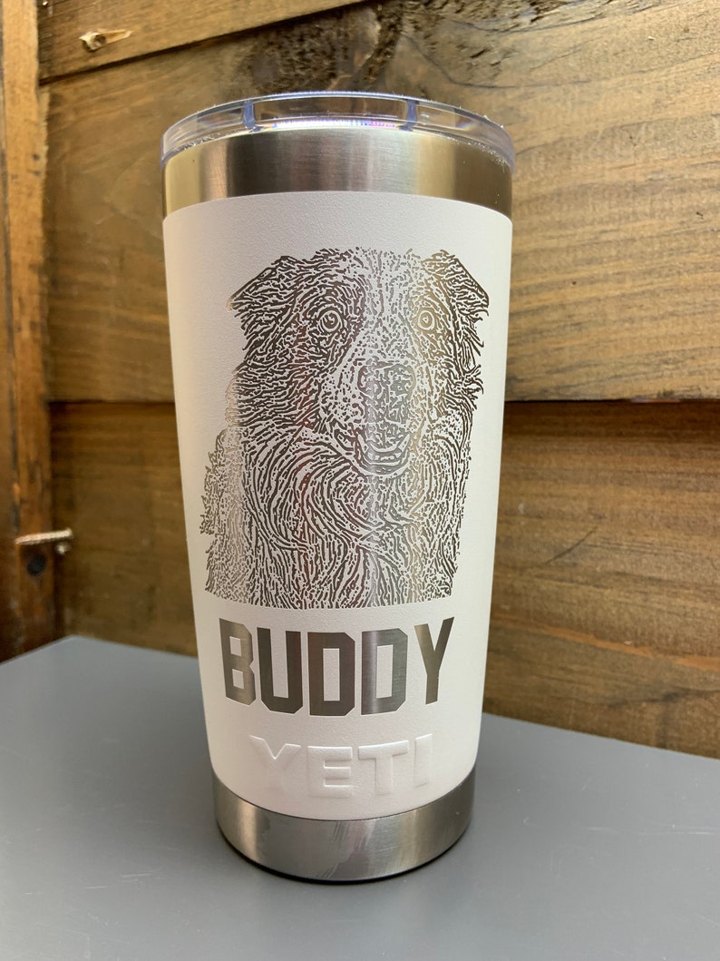 Pet/animal Personalized 20oz YETI, Custom Stainless Steel YETI, Dog ...