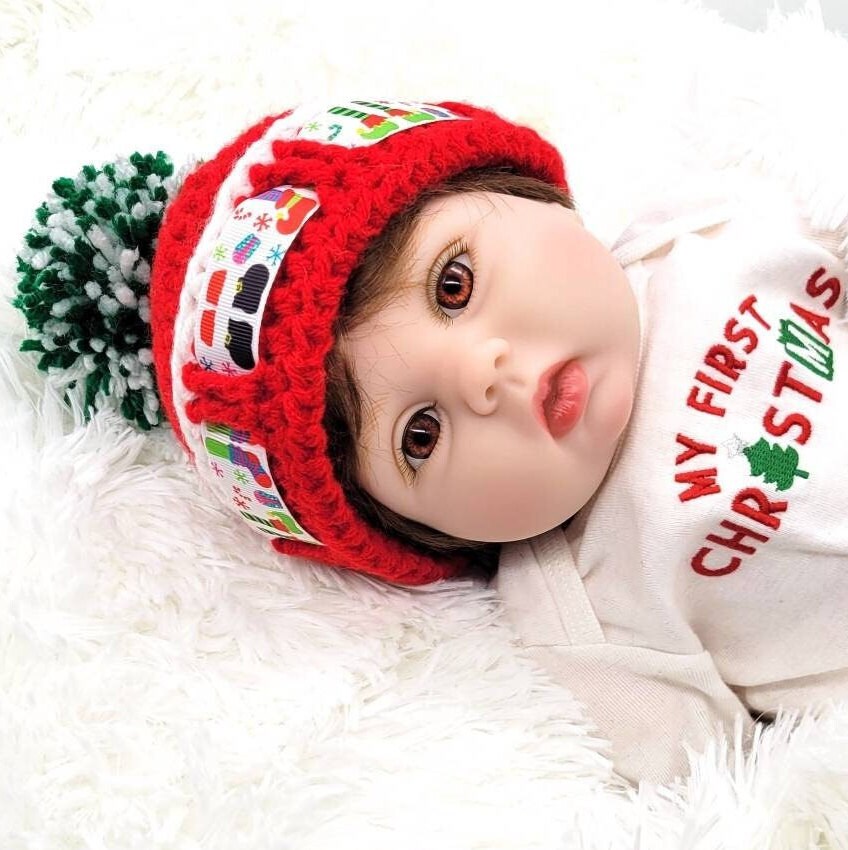 Red Baby Christmas Hat and Booties, Baby Shower Gift Set, Unique Baby ...