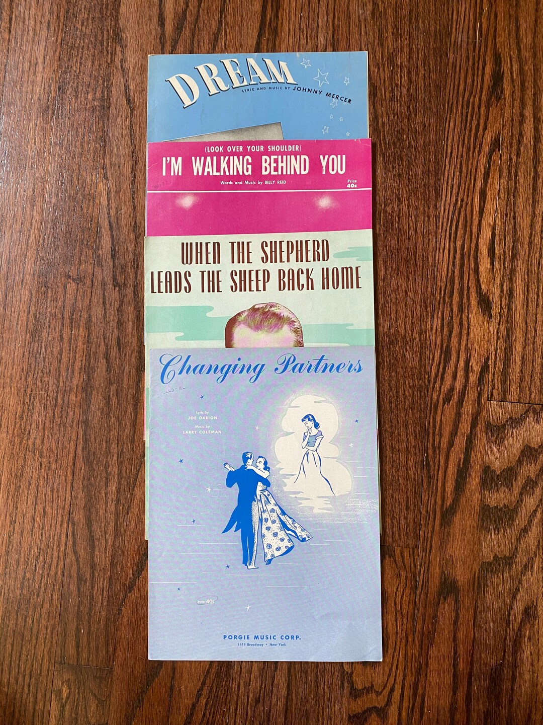 Vintage Sheet Music - Assorted Set of 4 - Etsy