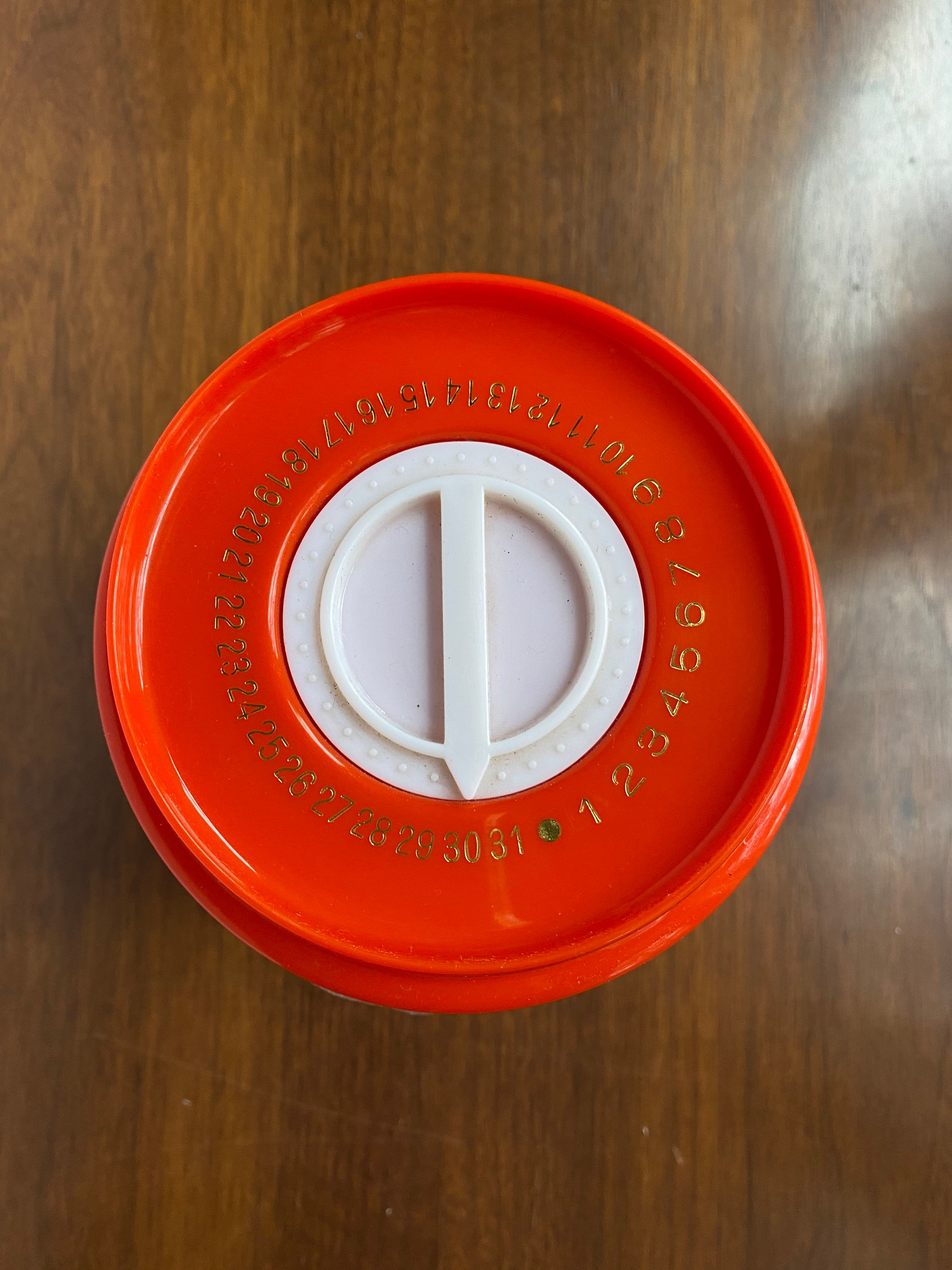 Retro Set of Two Storage Containers Date Dial Lids | Etsy