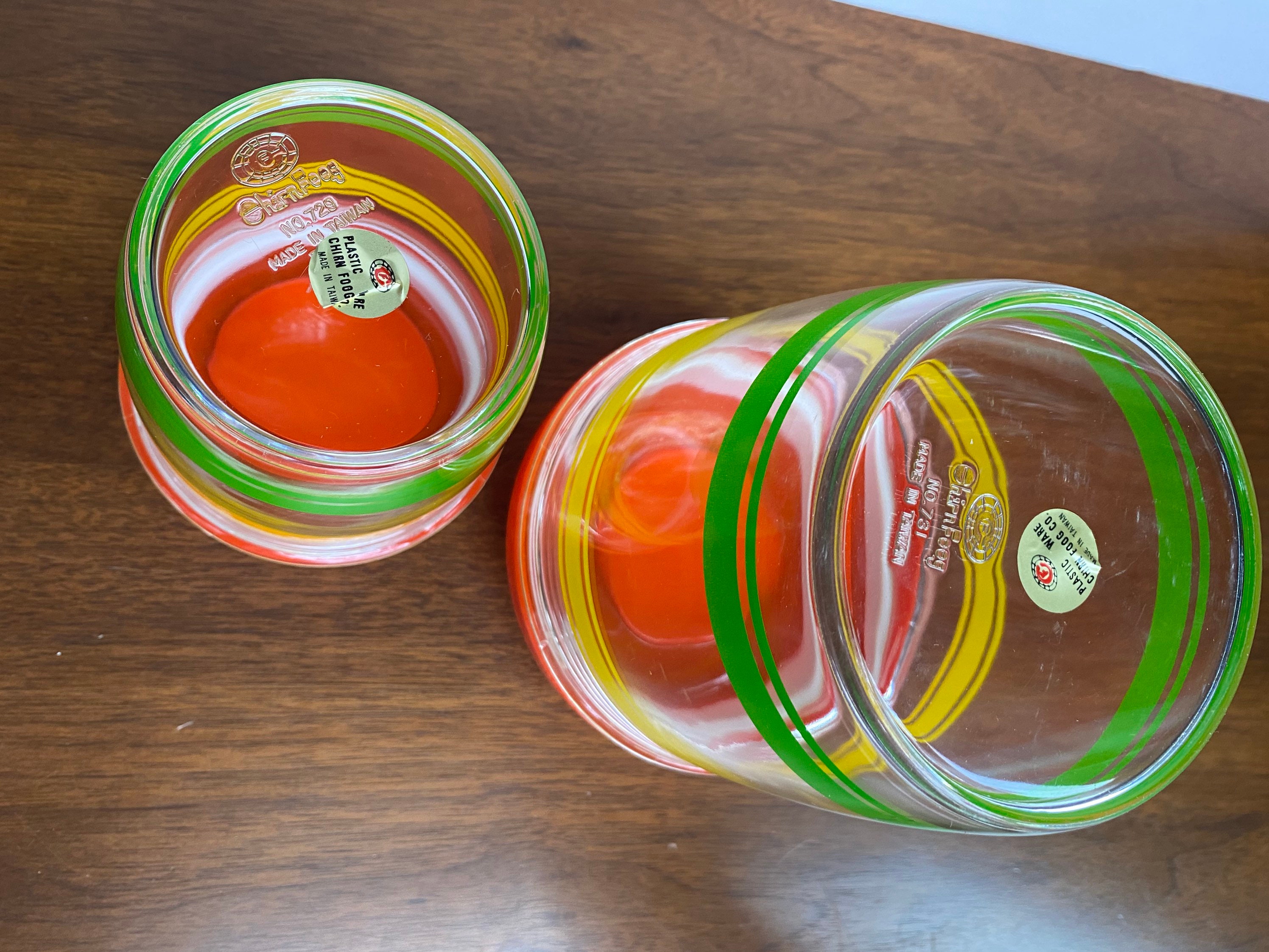 Retro Set of Two Storage Containers Date Dial Lids | Etsy