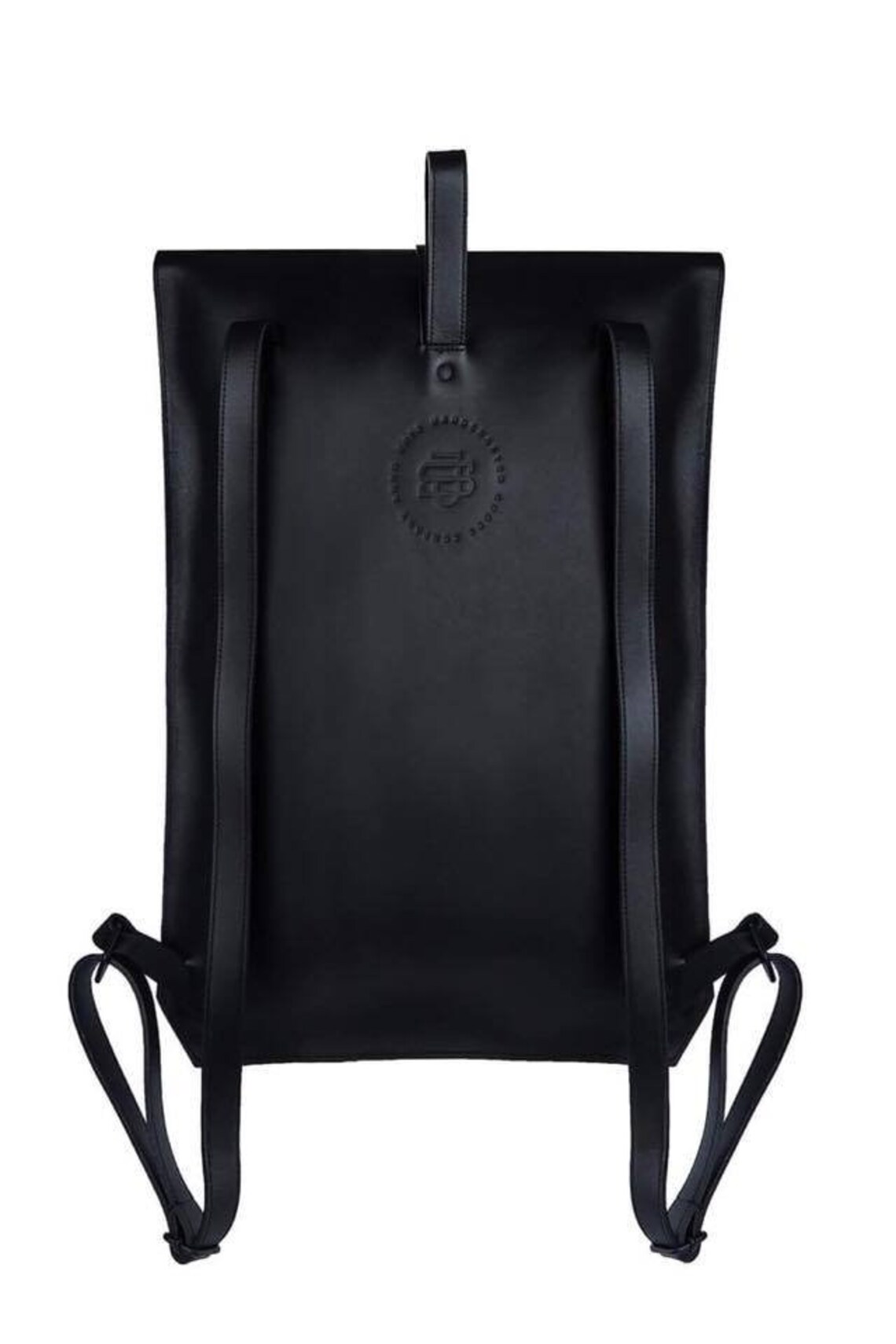 Natural Leather Backpack Purse Women City Rucksack Minimalist Black ...