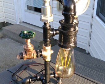 Steam punk lamp | Etsy