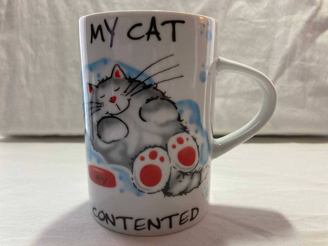 Rayware Fine Porcelain Contented Pets My Cat Coffee Mug - Etsy