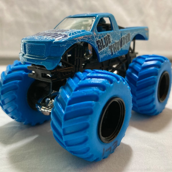 Blue Thunder Monster Truck Svg - Etsy