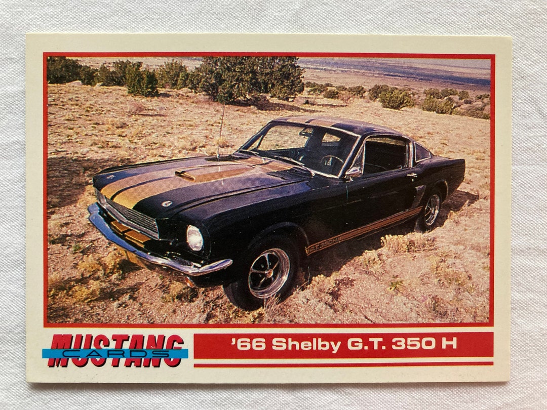 1966 Shelby Mustang GT350 Hertz Trading Card Mustang Cards - Etsy