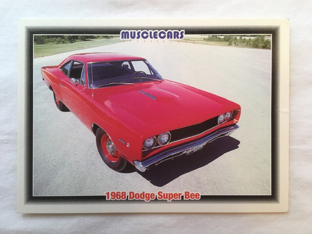 1968 Dodge Super Bee Trading Card Muscle Cars Cards - Etsy
