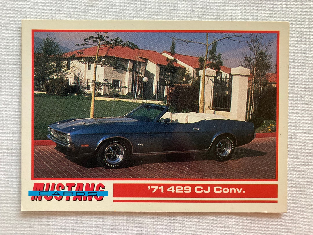 1971 Ford Mustang 429 CJ Convertible Trading Card Mustang Cards - Etsy
