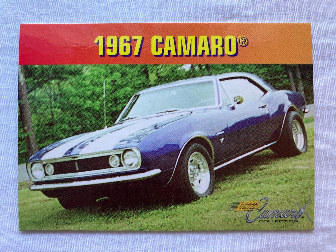 1967 Chevrolet Camaro Trading Card Johnny Lightning - Etsy