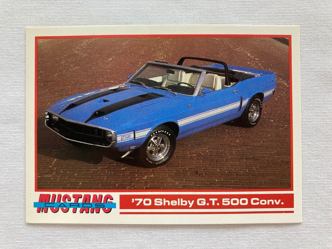 1970 Shelby Mustang GT500 Convertible Mustang Cards promo - Etsy