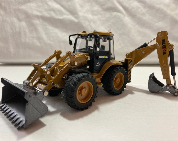 Huina Backhoe Loader - 1:50 Scale - Etsy