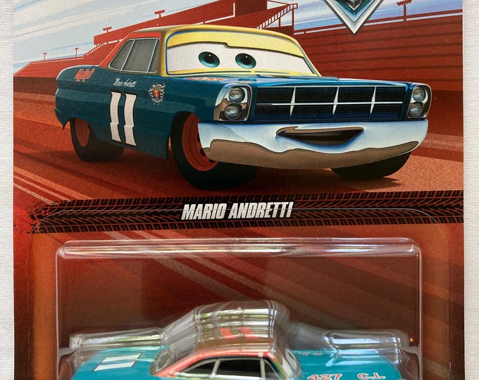 Mattel Disney Pixar Cars Mario Andretti - 1967 Ford Fairlane - New in ...