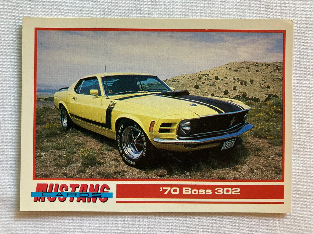 1970 Ford Mustang Boss 302 Trading Card Mustang Cards - Etsy