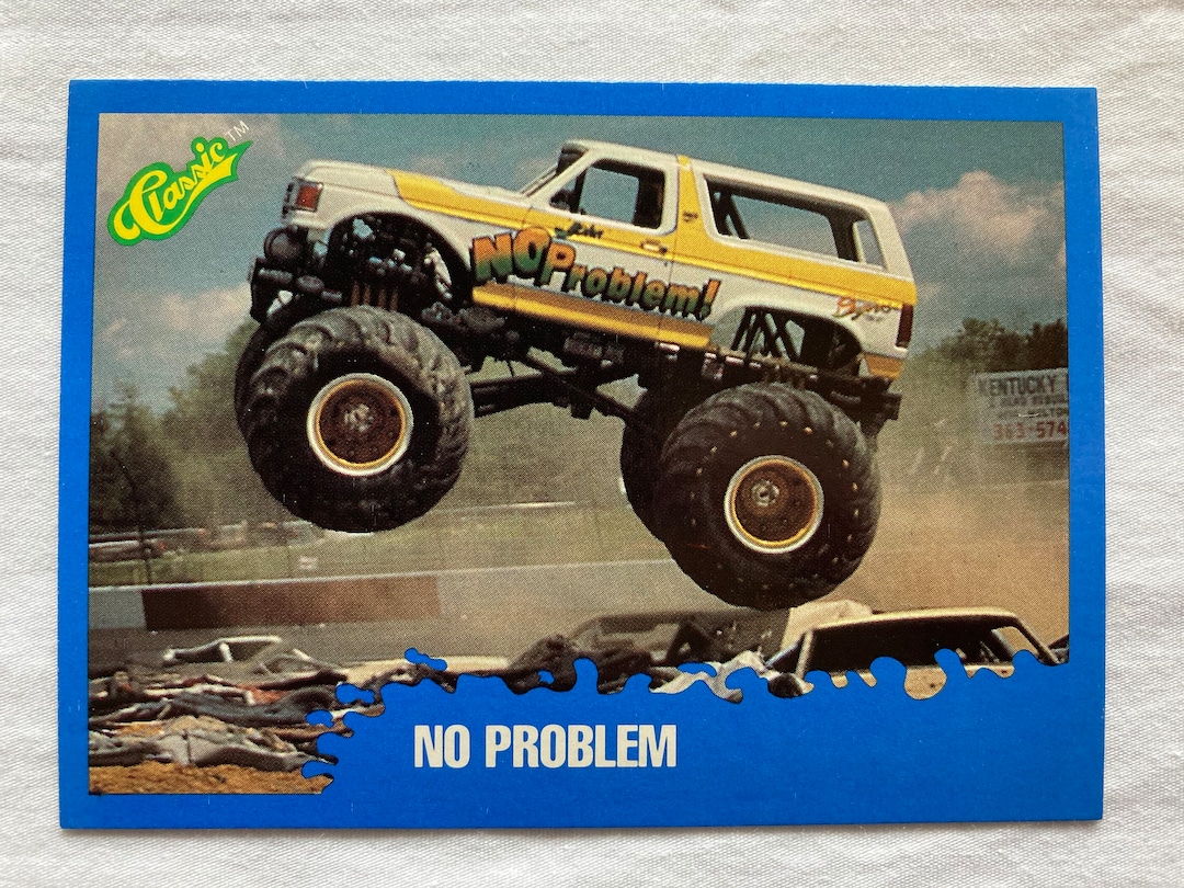 No Problem Monster Truck Trading Card Classic Monster Truck Cards - Etsy