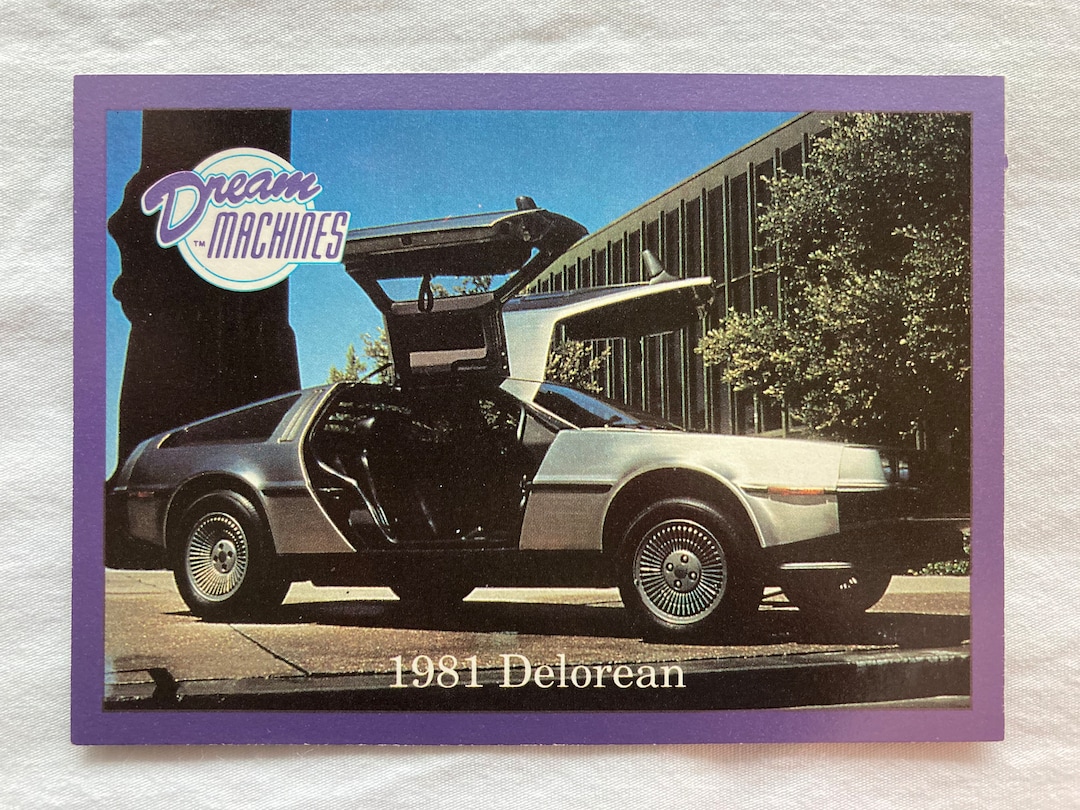 1981 Delorean Trading Card Lime Rock Dream Machines - Etsy