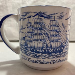 Vintage USS Constitution Old Ironsides Coffee Mug Made in Japan - Etsy