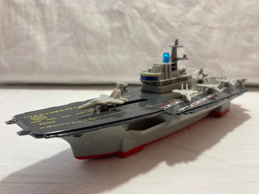 Daron Aircraft Carrier Diecast Ship Pullback Action - Etsy